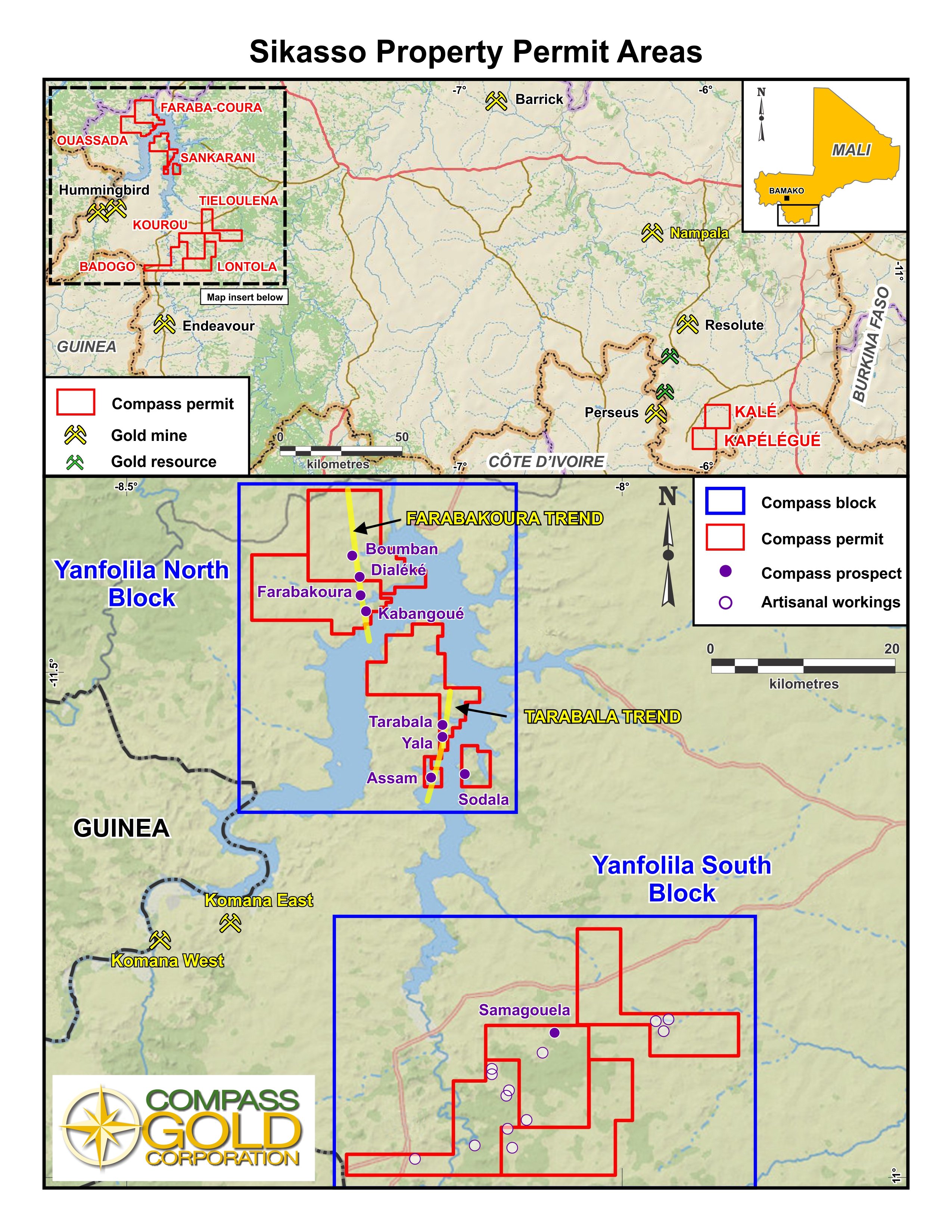 Sikasso Property – Compass Gold Corp